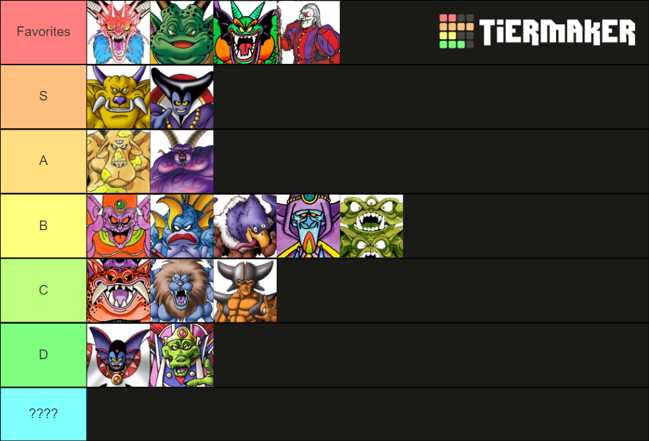 Dragon Quest Villains Tier List (Community Rankings) - TierMaker