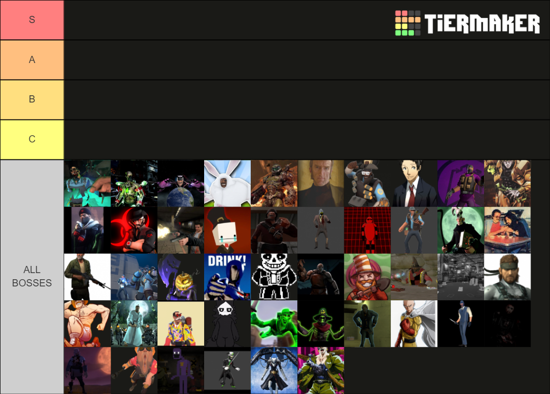 Team Fortress 2 Skyregion Freak Fortress 2 v2 Tier List (Community ...