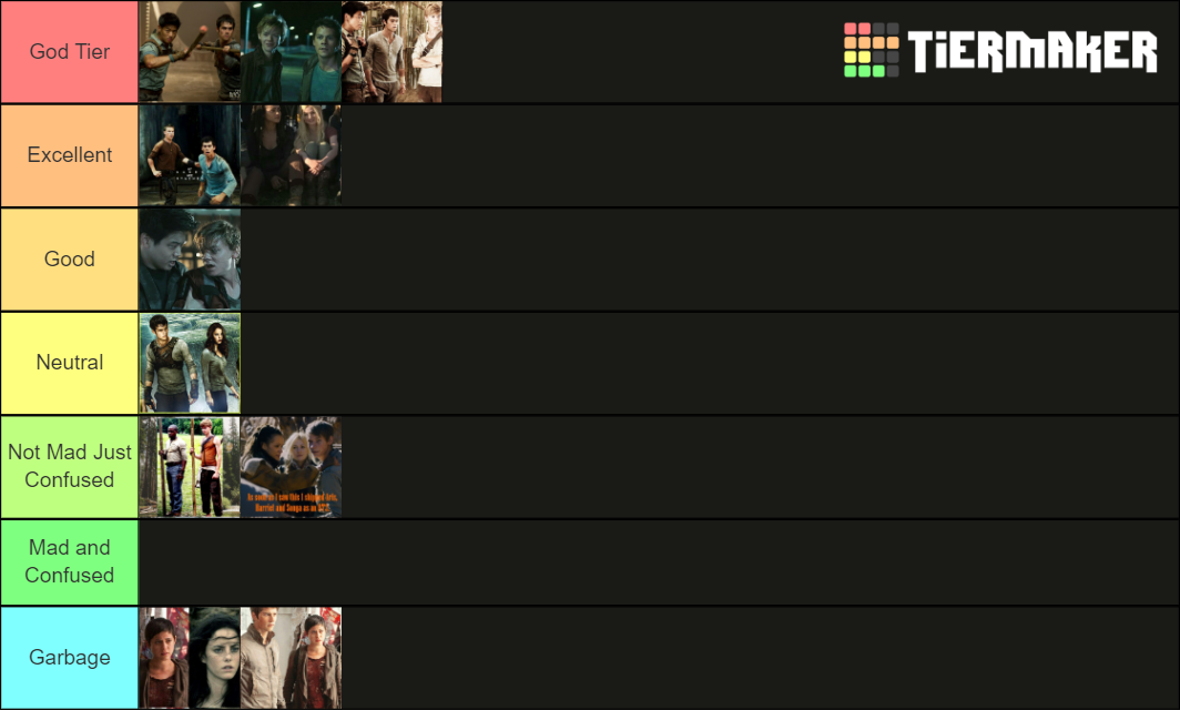 Maze Runner Ships Tier List (Community Rankings) - TierMaker