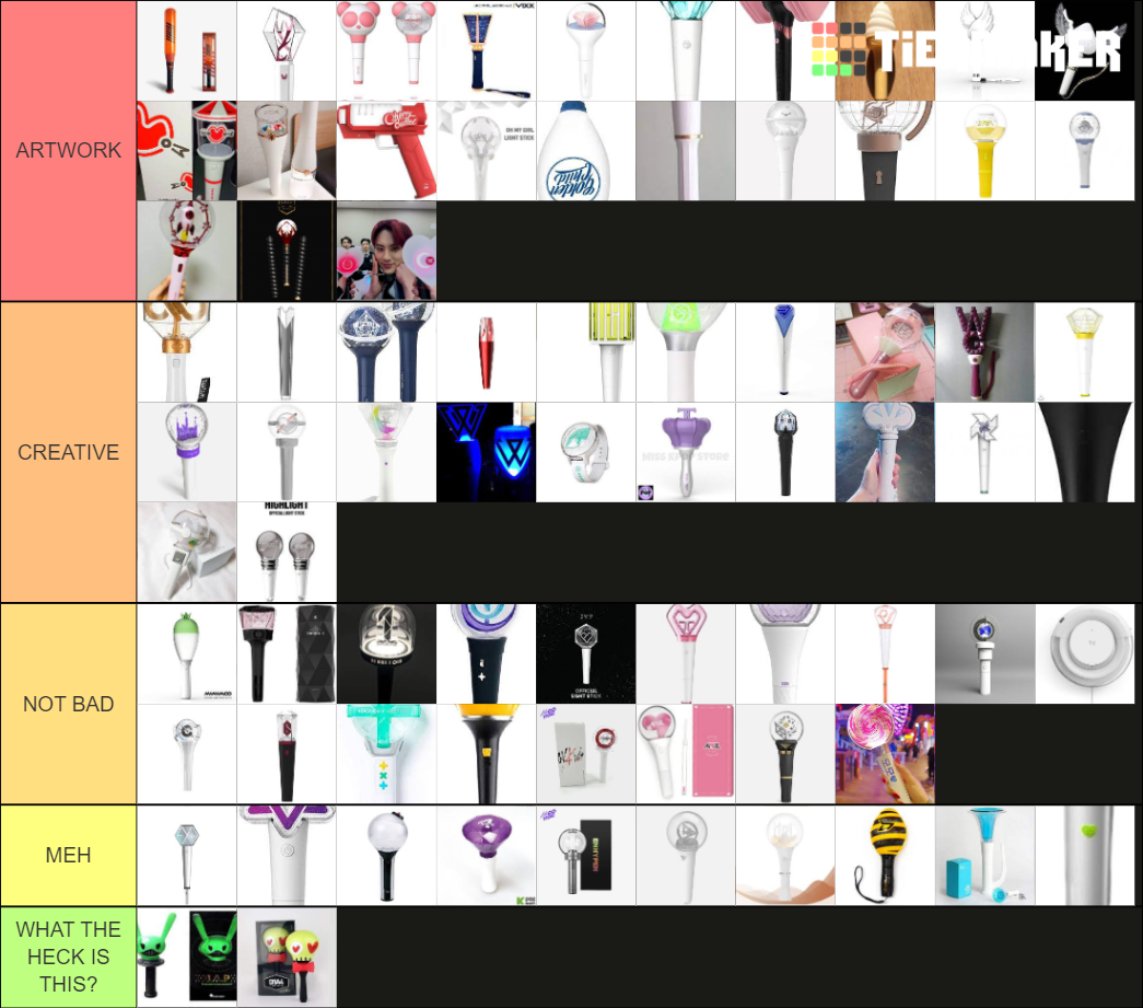 RANKING EVERY KPOP LIGHTSTICK Tier List (Community Rankings) - TierMaker