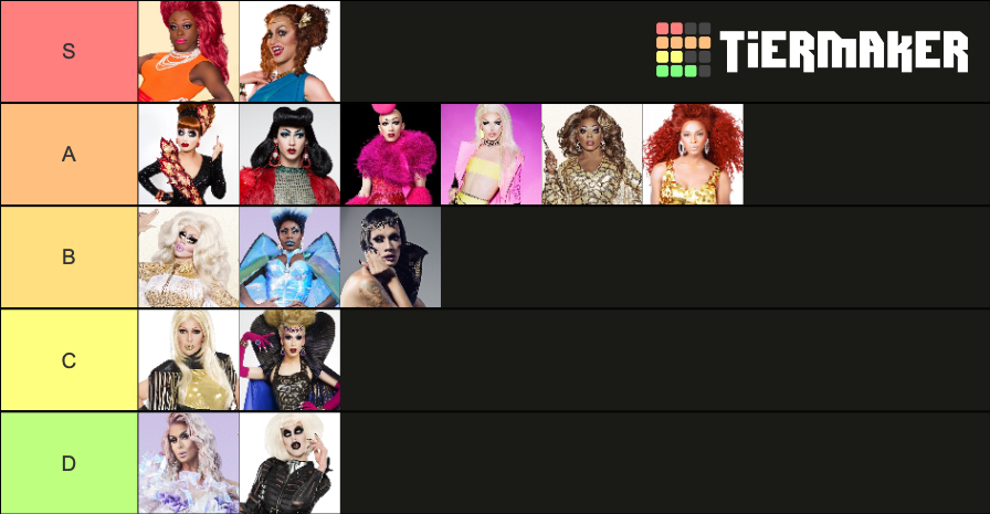 Drag Race Winners Tier List Community Rankings Tiermaker