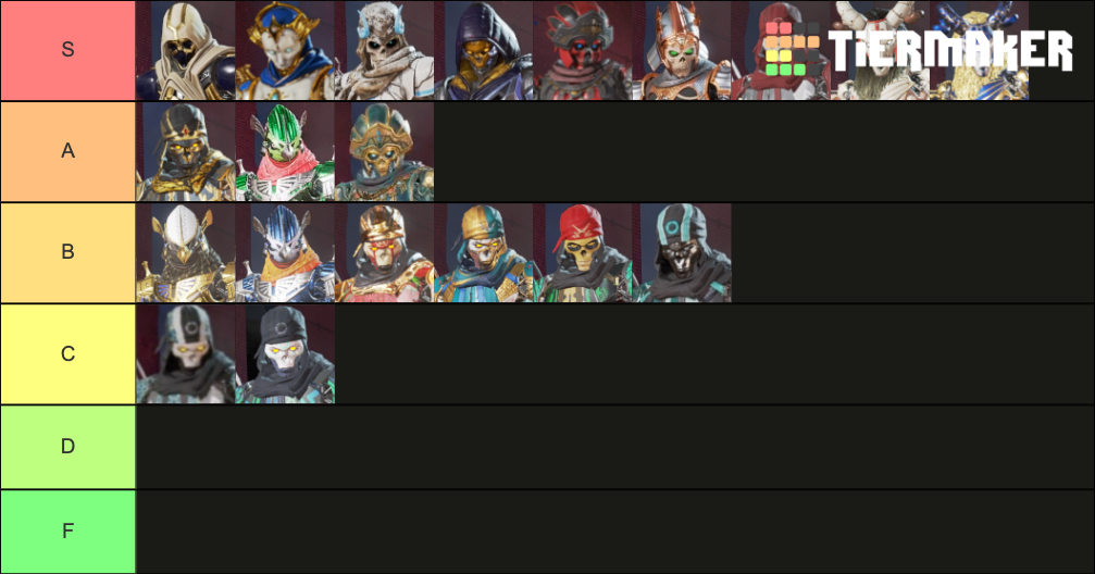 Revenant Skins Season 9 (Apex Legends) Tier List (Community Rankings) - TierMaker