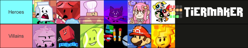 BFDI Wiki Users Tier List (Community Rankings) - TierMaker