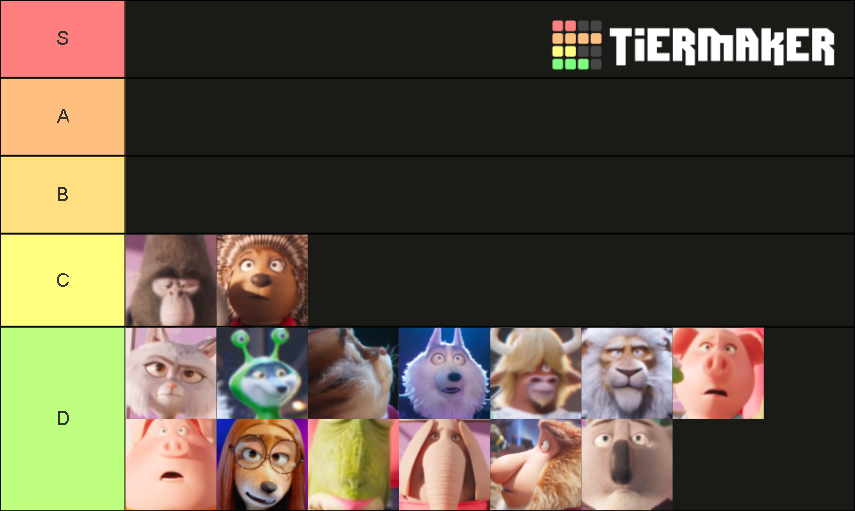 Sing 2 Characters Tier List (Community Rankings) - TierMaker