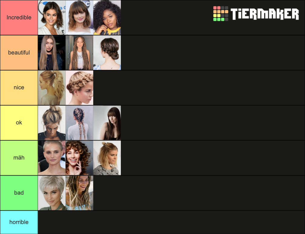 Hairstyles women Tier List (Community Rankings) - TierMaker