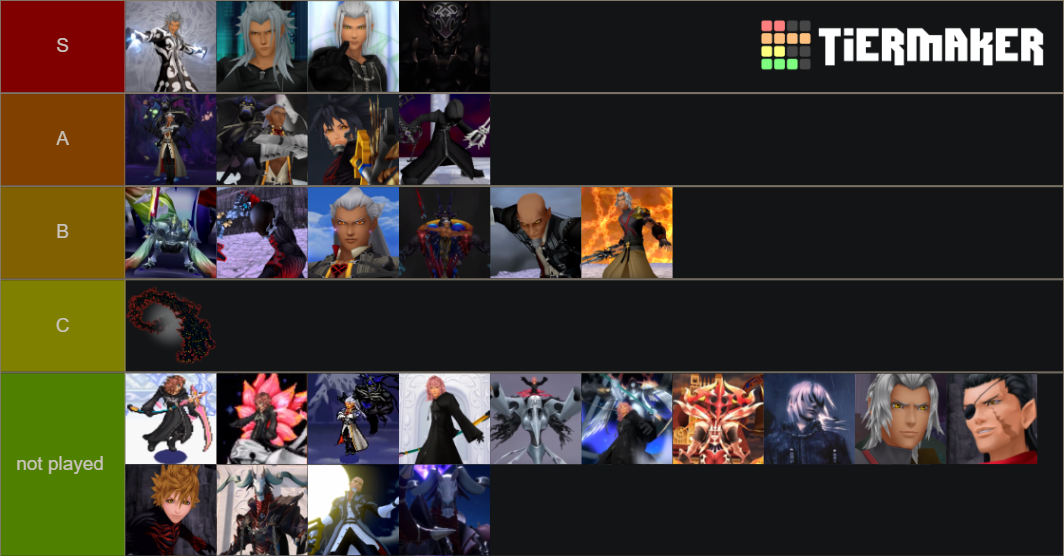 All Kingdom Hearts Final Bosses Tier List (Community Rankings) - TierMaker