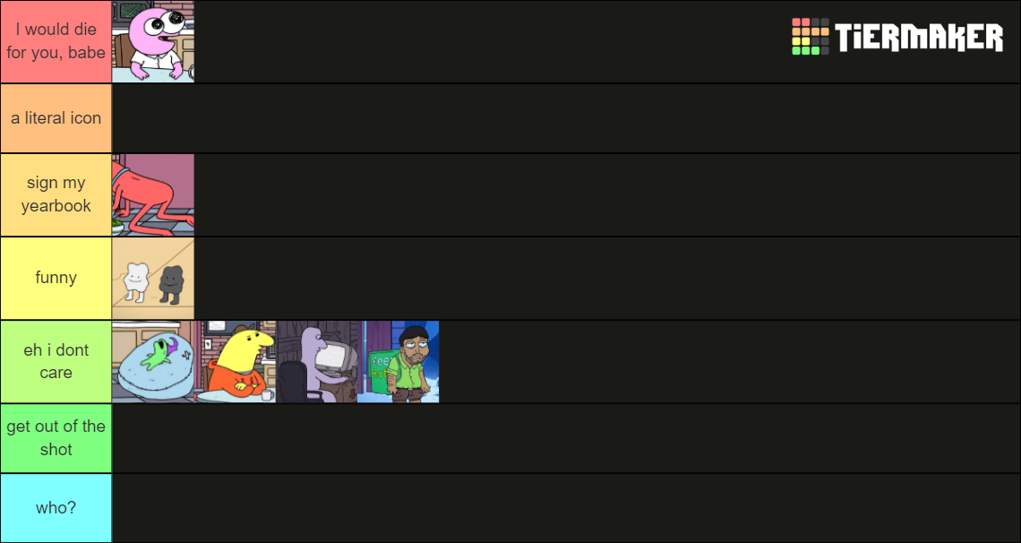 every (worthy) smiling friends character Tier List (Community Rankings ...