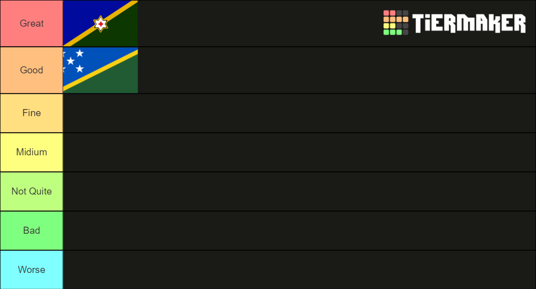 Fan-Made Flag Contest For The Solomon Islands Tier List (Community ...
