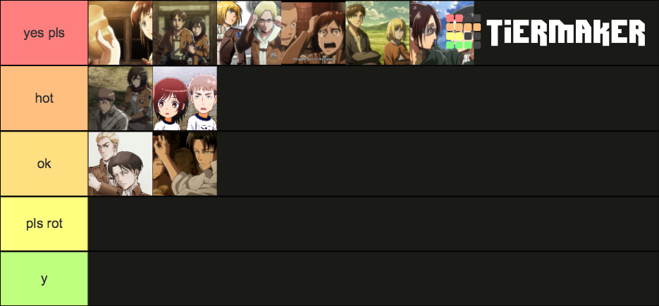 Aot ships Tier List (Community Rankings) - TierMaker