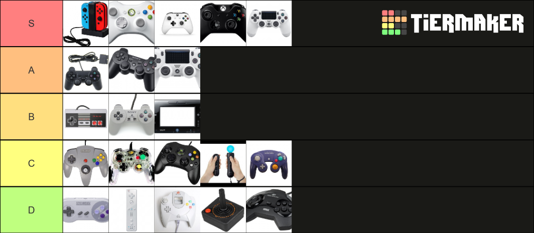 GAME CONTROLLERS Tier List (Community Rankings) - TierMaker