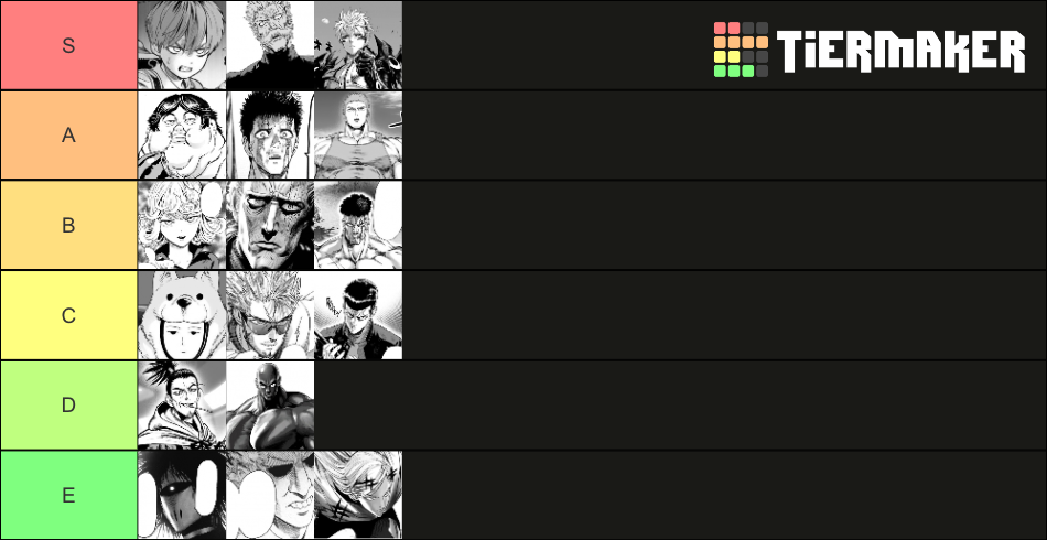 S-Class Heroes (OPM) Tier List (Community Rankings) - TierMaker