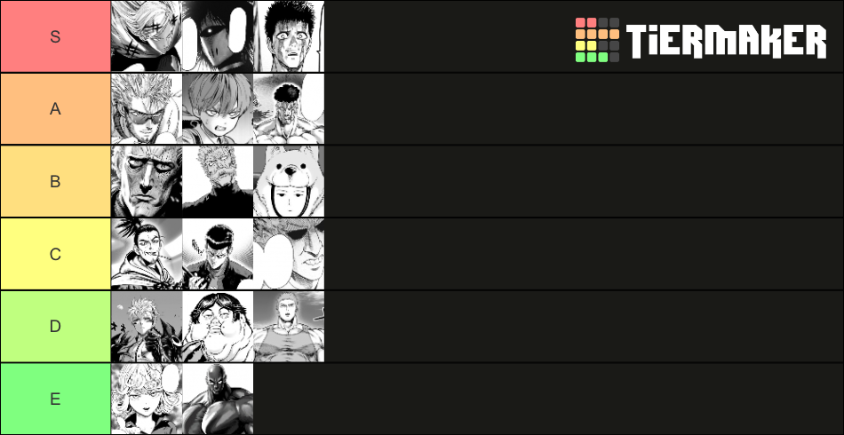 S-Class Heroes (OPM) Tier List (Community Rankings) - TierMaker