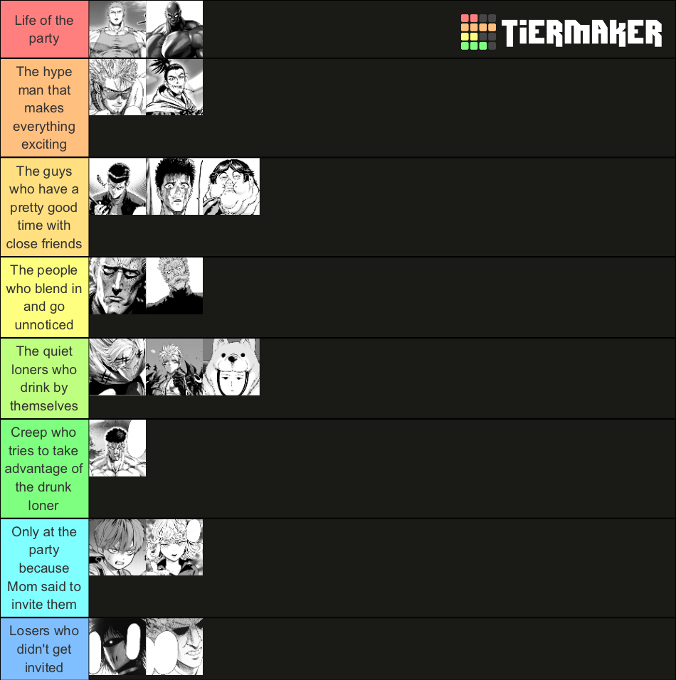 S-Class Heroes (OPM) Tier List (Community Rankings) - TierMaker