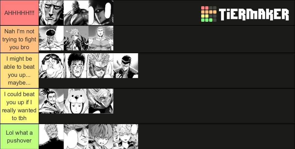 S-Class Heroes (OPM) Tier List (Community Rankings) - TierMaker
