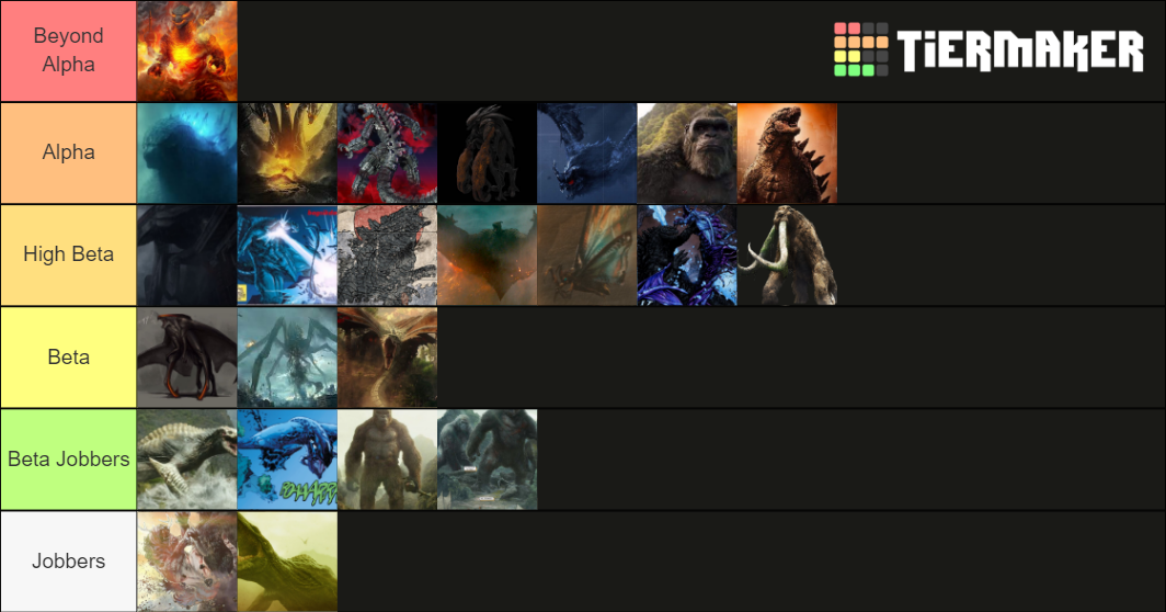 Godzilla Monsterverse Power Ranking Tier List (Community Rankings ...