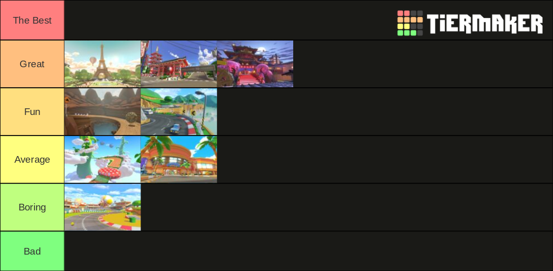 MK8D Booster Course Pass Tracks Tier List (Community Rankings) - TierMaker