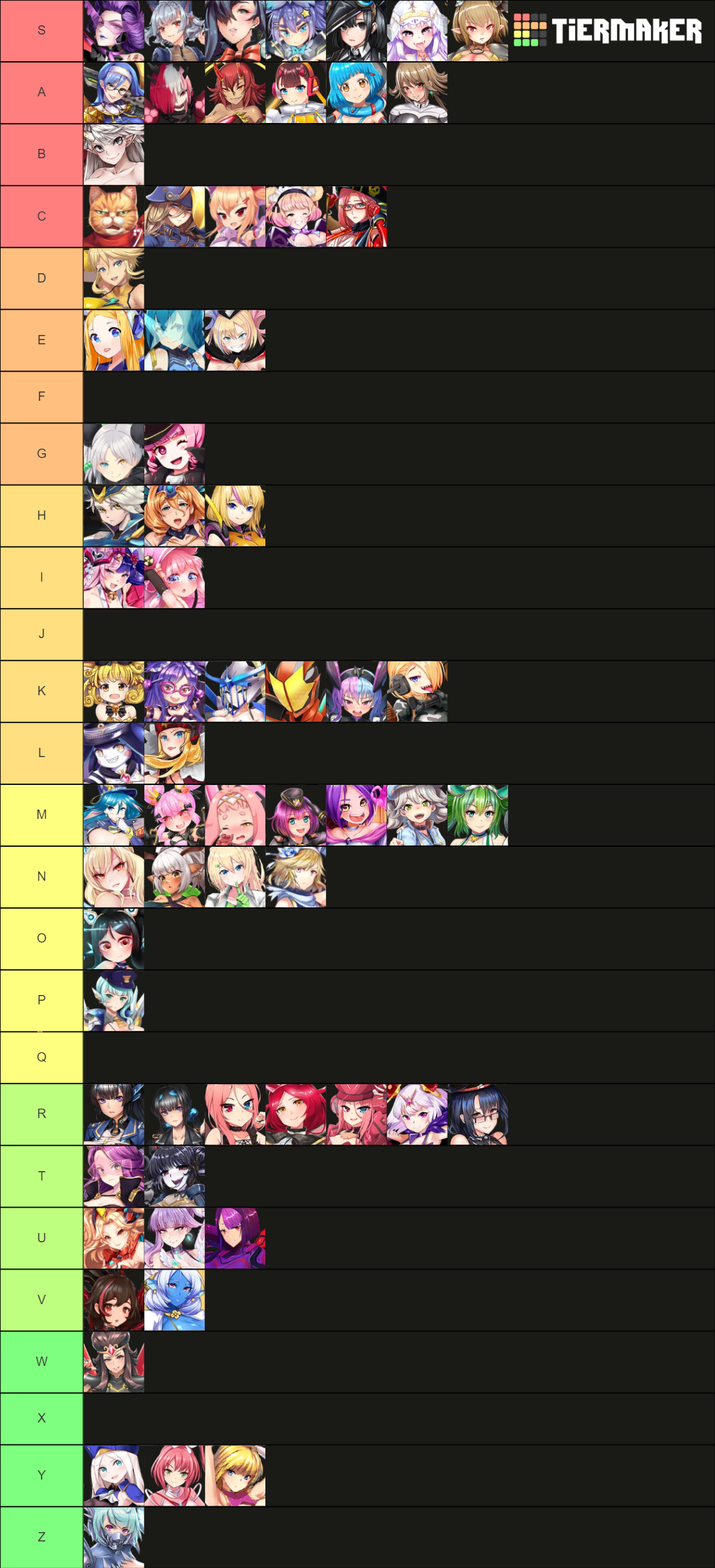 SF Girls (Agents) Tier List (Community Rankings) - TierMaker