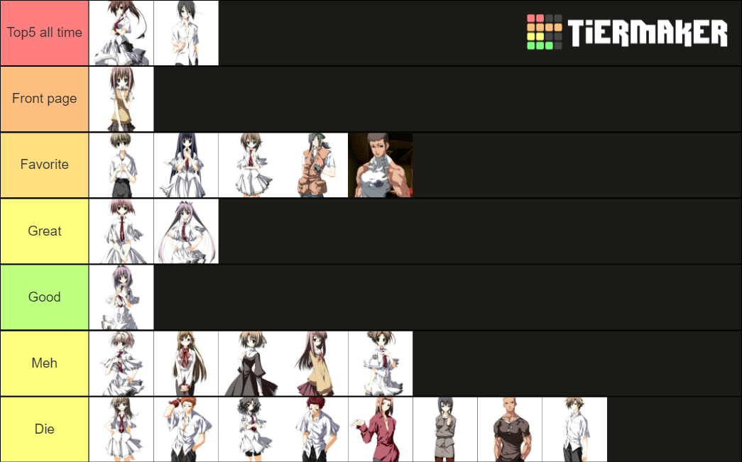 SubaHibi Characters Tier List (Community Rankings) - TierMaker
