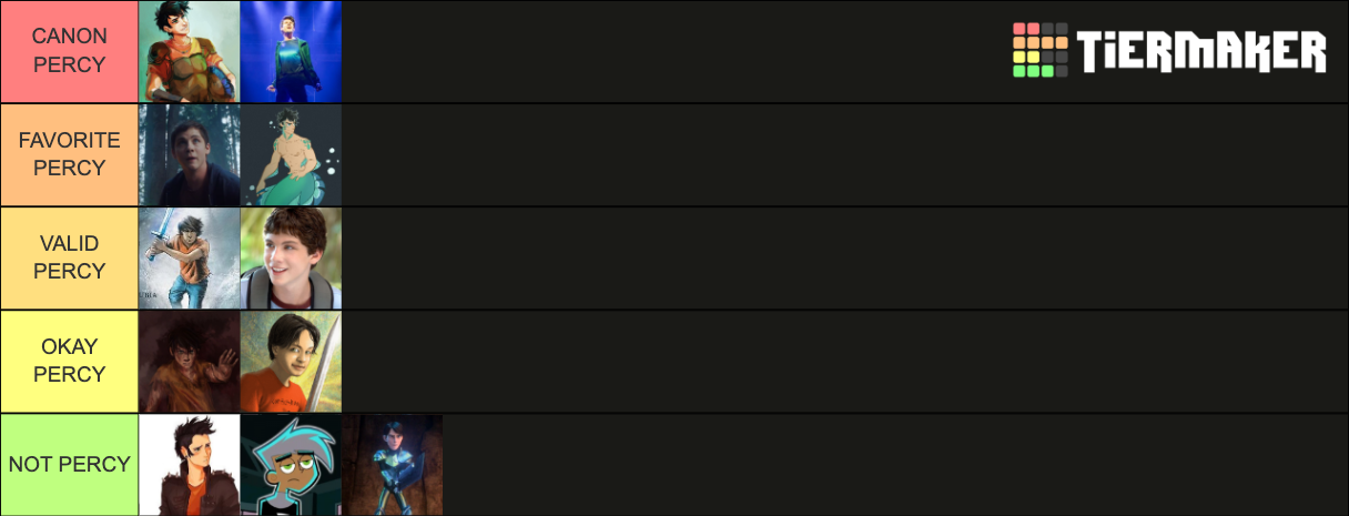 Percy Interpretations Tier List (Community Rankings) - TierMaker