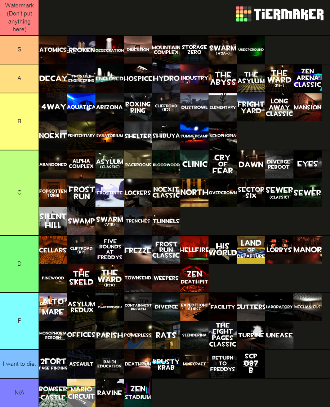 Slender Fortress 2 Modified Map (2021 / 01 / 03) Tier List (Community ...