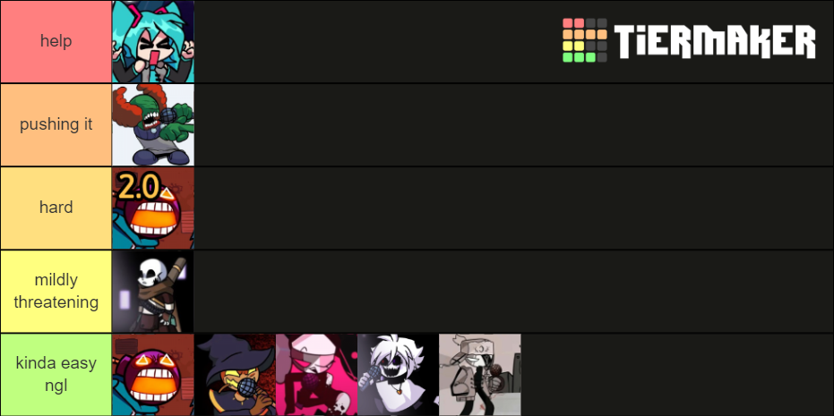 FNF Mods: Hardest Maps Tier List (Community Rankings) - TierMaker