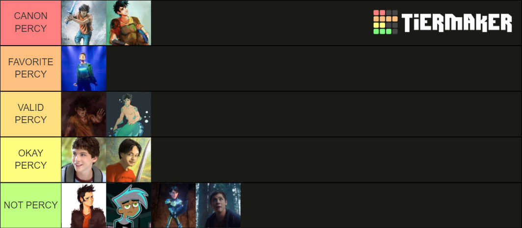 Percy Interpretations Tier List (Community Rankings) - TierMaker