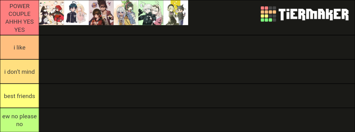 DRv3 Ships Tier List (Community Rankings) - TierMaker