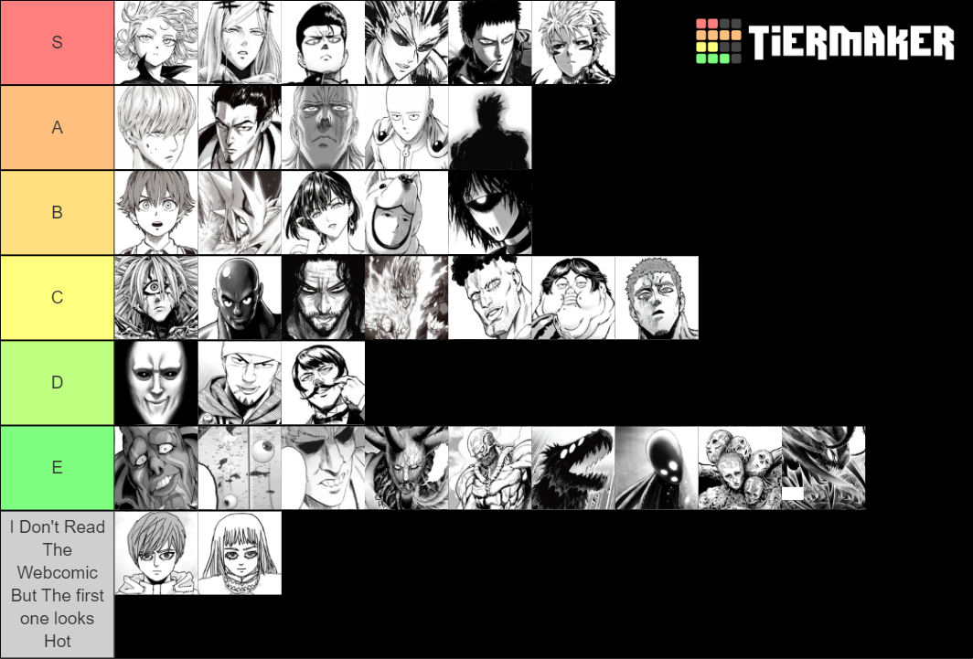 One Punch Man Tier List (Community Rankings) - TierMaker