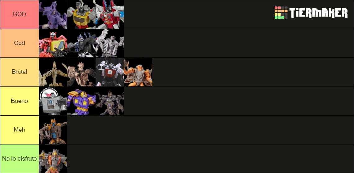 Transformers Legacy + War For Cybertron Trilogy [REMASTERED] Tier List ...