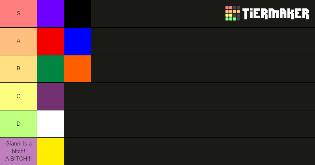 Best Color Tier List (Community Rankings) - TierMaker