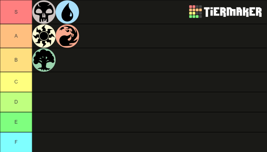 MTG Colors Tier List (Community Rankings) - TierMaker
