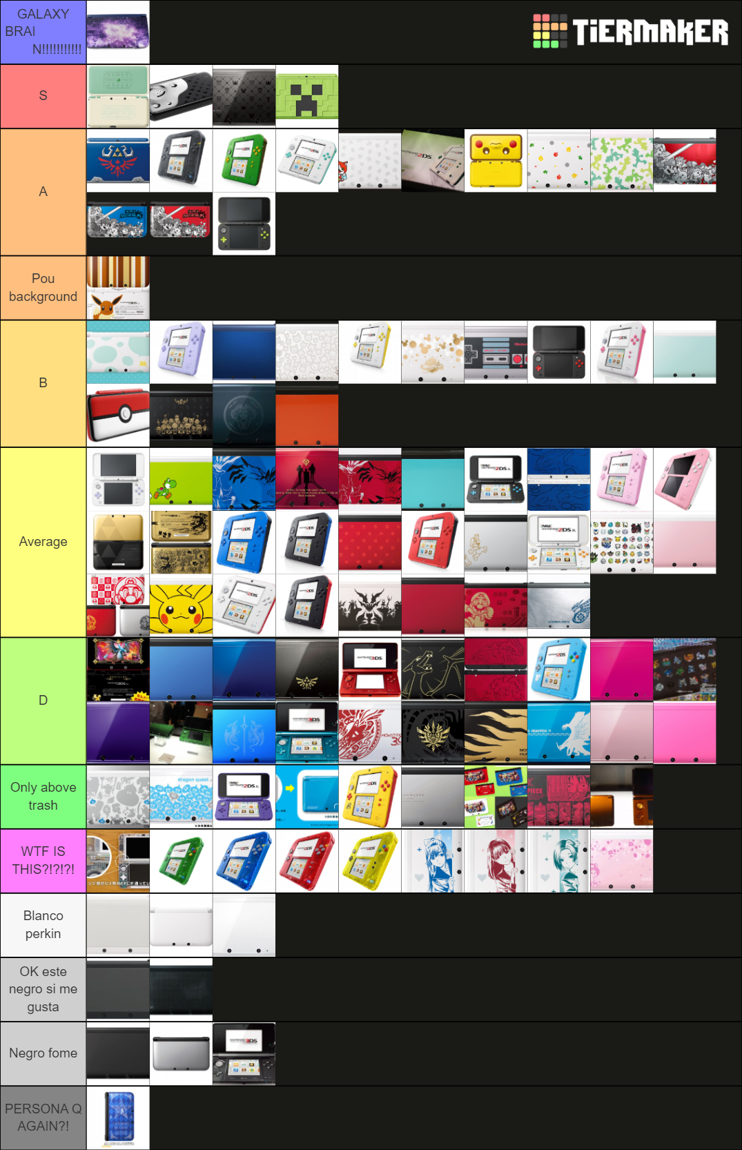 3DS Editions Tier List (Community Rankings) - TierMaker
