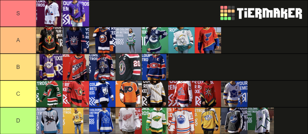 NHL RETRO REVERSE JERSEYS 2021 Tier List (Community Rankings) - TierMaker NHL RETRO REVERSE JERSEYS 2021 Tier List (Community Rankings) - TierMaker