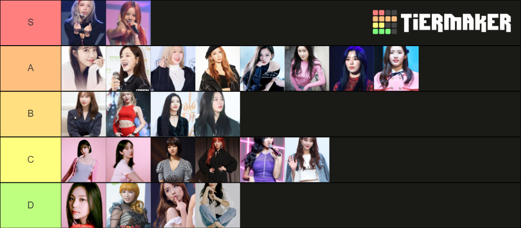Kpop womens idol vocal Tier List (Community Rankings) - TierMaker