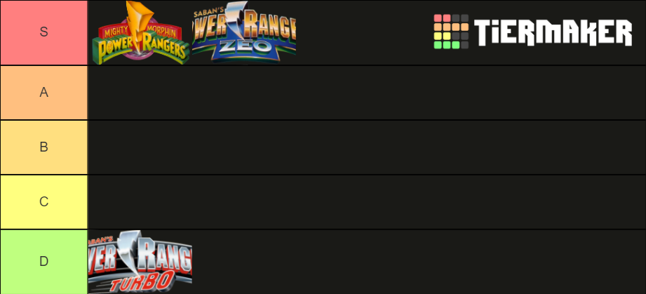 Power Rangers Tier List (Community Rankings) - TierMaker