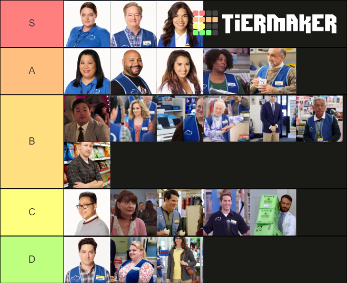 superstore characters Tier List (Community Rankings) - TierMaker