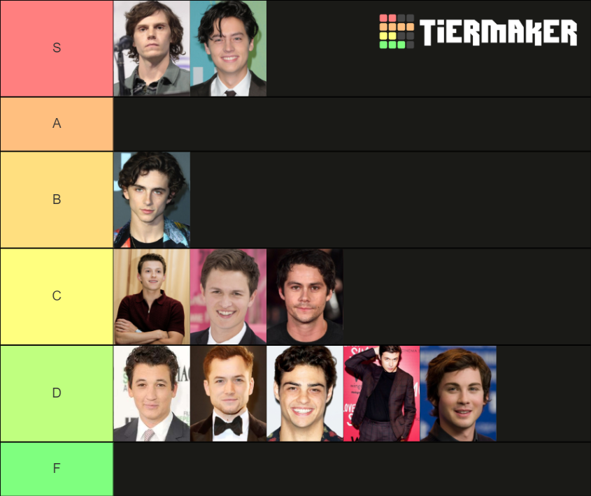 White Boys of the Month Tier List (Community Rankings) - TierMaker