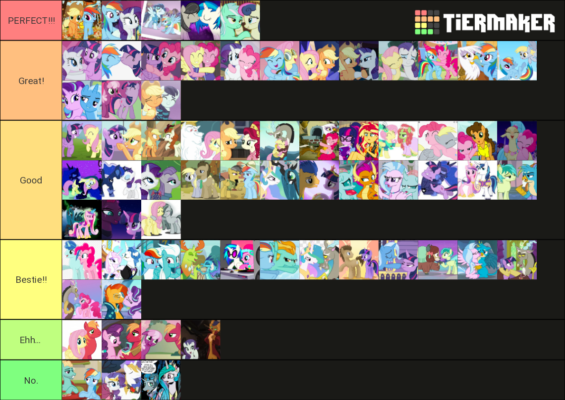 MLP Ships! Tier List (Community Rankings) - TierMaker