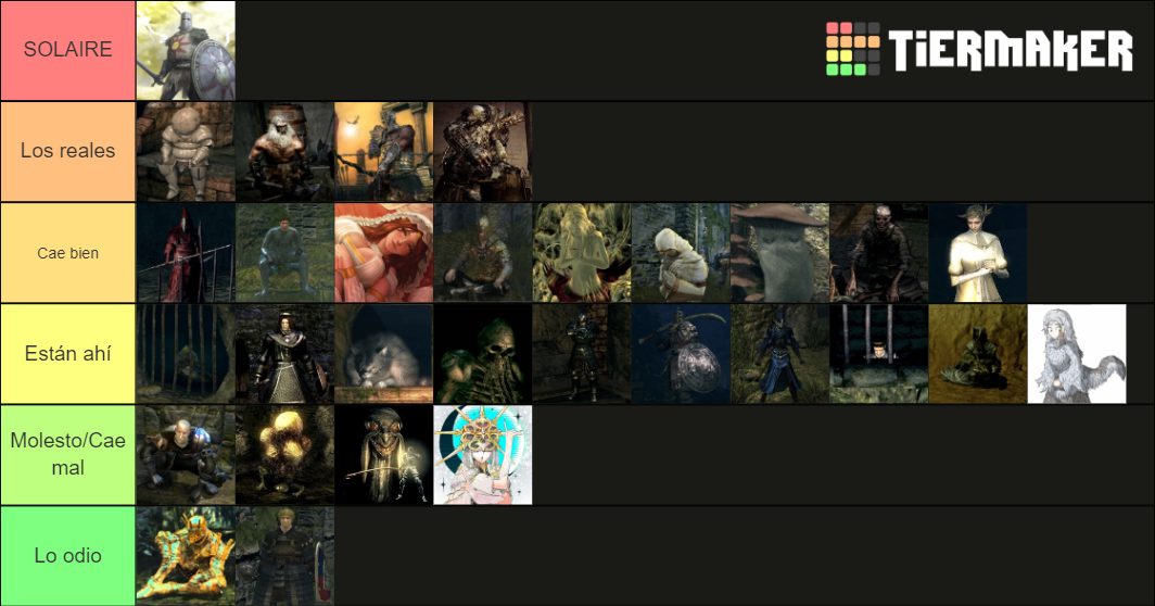 Dark Souls NPCs Tier List (Community Rankings) - TierMaker