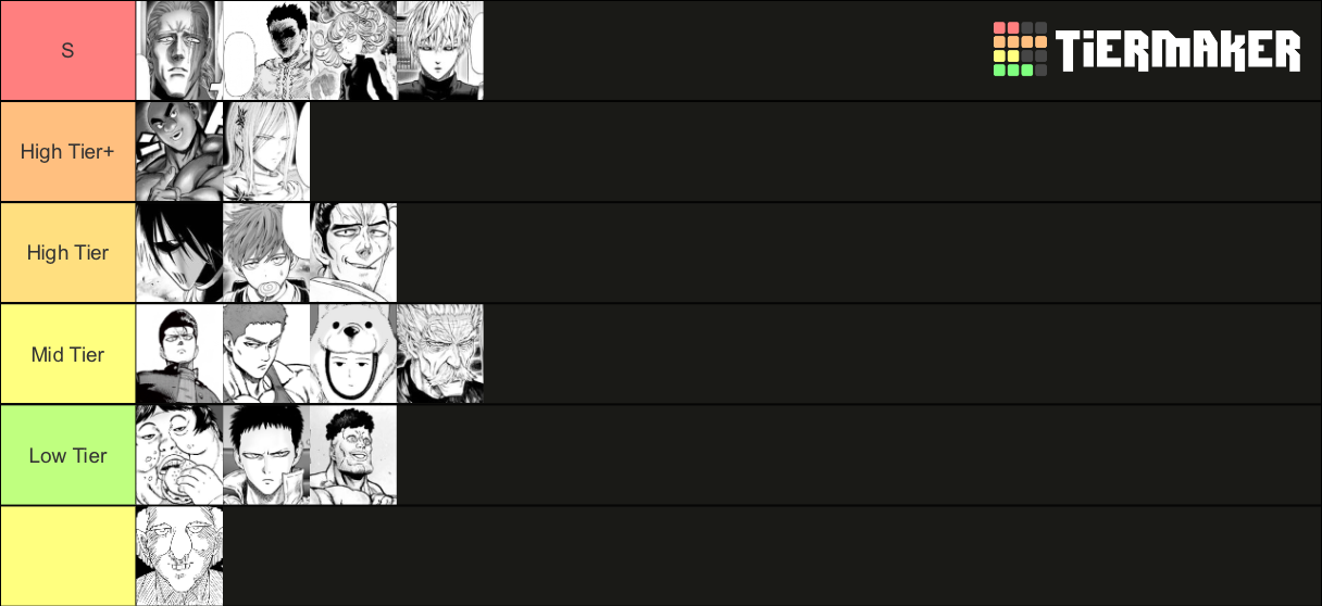 OPM S class Hero Tier List (Community Rankings) - TierMaker