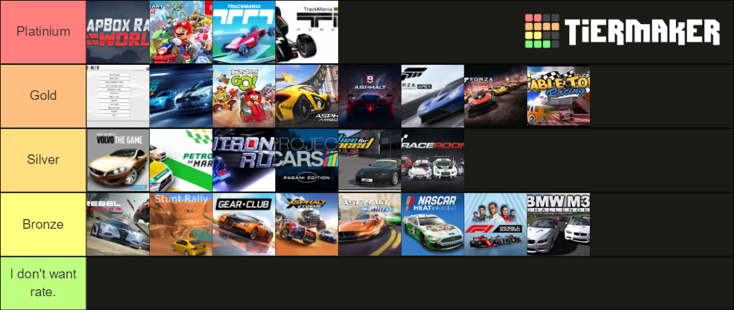 Best Free Racing Games Tier List (Community Rankings) - TierMaker