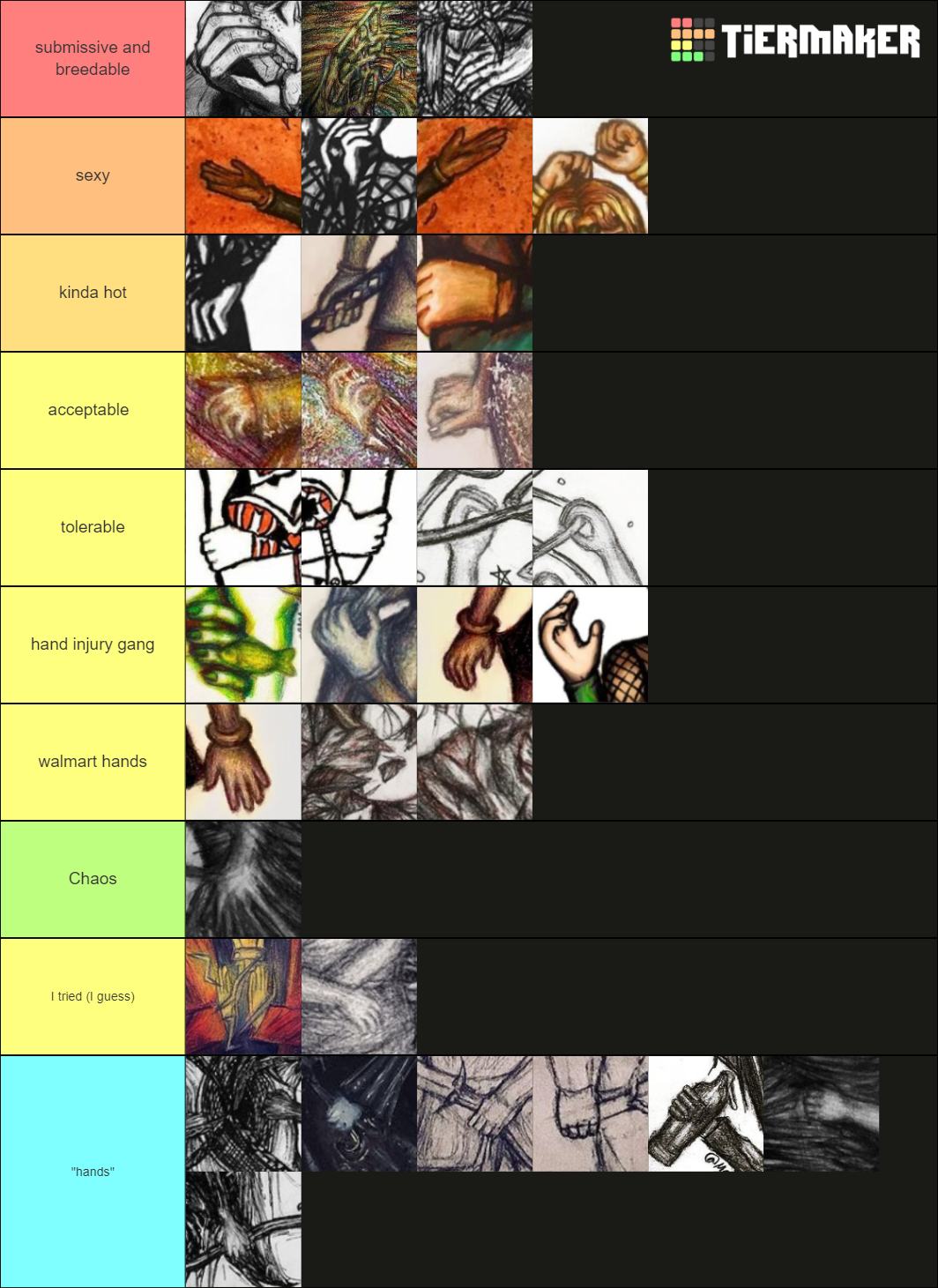 hand Tier List (Community Rankings) - TierMaker