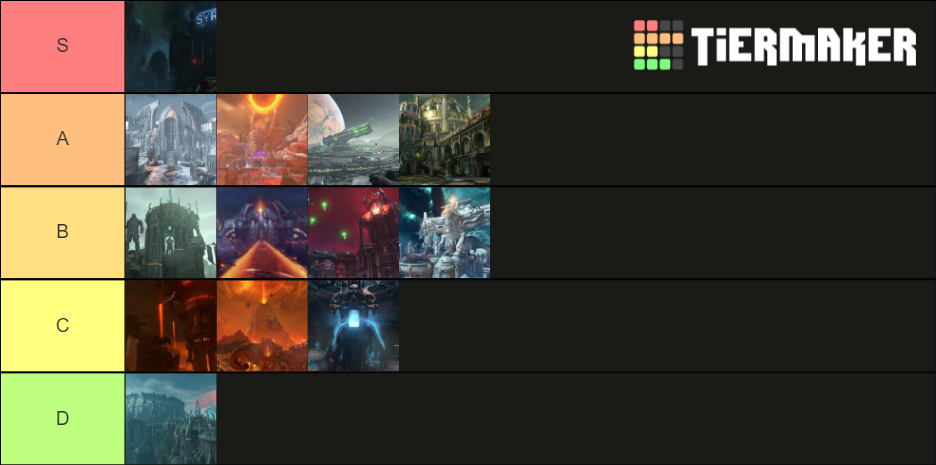 Doom Eternal Missions Tier List (Community Rankings) - TierMaker