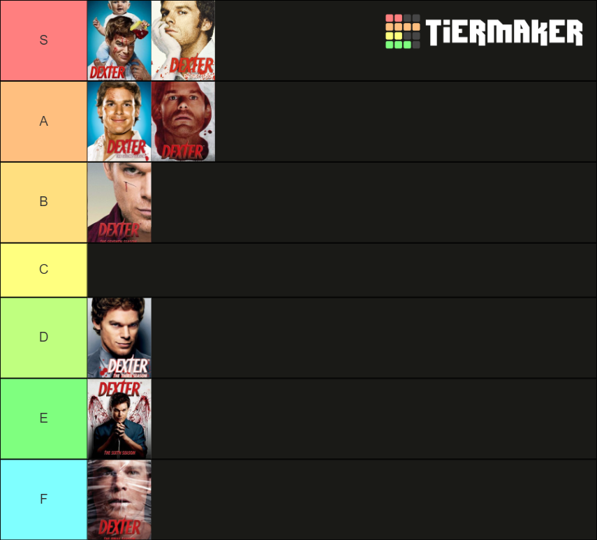 Dexter Seasons Tier List (Community Rankings) - TierMaker