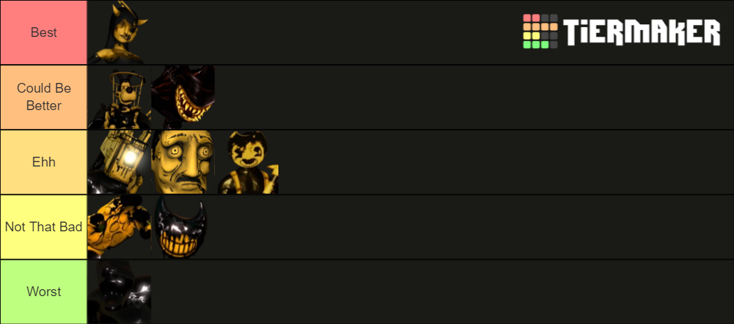 Bendy And The Ink Machine Characters Tier List (Community Rankings ...