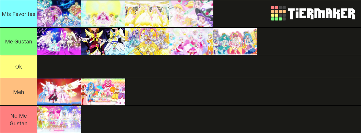 All Precure super forms Tier List (Community Rankings) - TierMaker