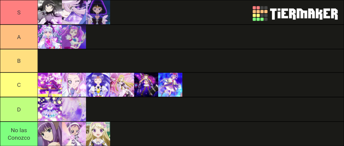 Purple Magical Girl Ranking Tier List (Community Rankings) - TierMaker