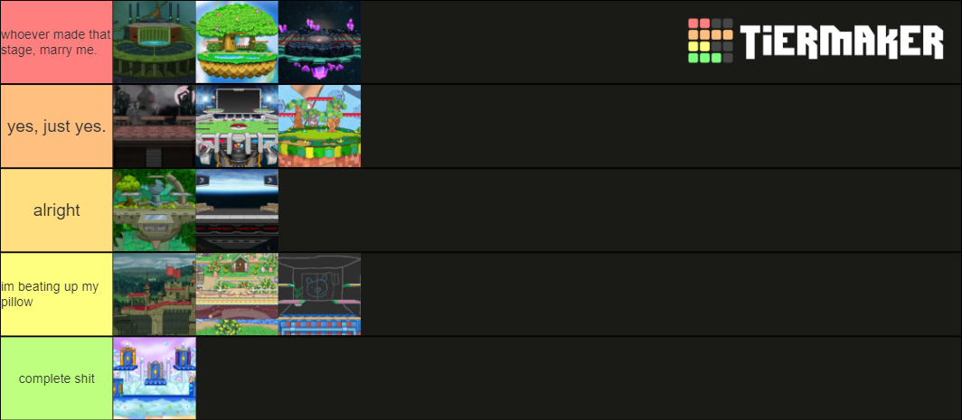 ssf2 legal stages Tier List (Community Rankings) - TierMaker