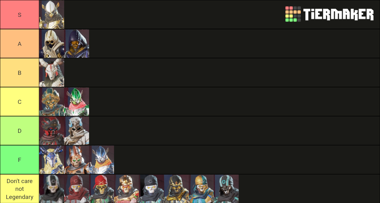 Revenant Skins Season 9 (Apex Legends) Tier List (Community Rankings) - TierMaker