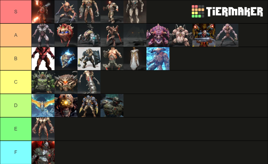 DOOM Eternal's Demons Tier List (Community Rankings) - TierMaker